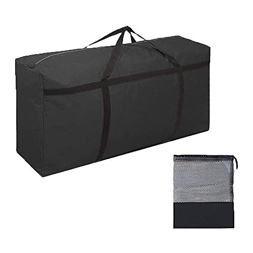 WITERY Large Storage Bag 180L Garden Furniture Cushion With Zip Waterproof Sturdy 600D Oxford Moving Clothes Storage Bags Organizer Bags For Bedding, Duvets, Pillows, Clothes Moving Home