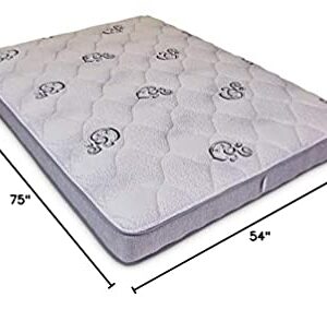 Wolf Slumber Express Quilt 7-Inch Mattress, Full, Bed in a Box, Made in the USA