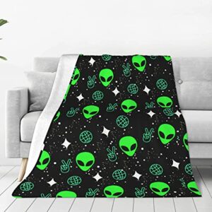 green throw blanket soft fleece blanket all season lightweight 50"x 40" throw blanket fit couch sofa