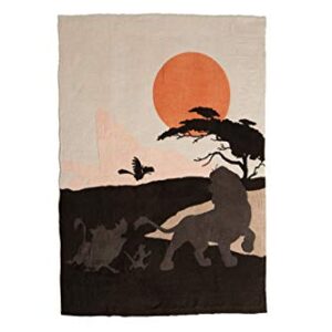 Barefoot Dreams CozyChic The Lion King Throw, Blanket, Stone Multi-54” x 72”