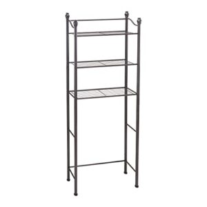 hjasbbjjh above toilet shelf organizer unit, space saver toilet shelf, 3 tier metal space saver, oil impregnated bronze