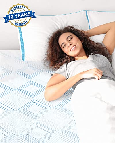 BedStory 2 Inch King Size Memory Foam Mattress Topper, Ventilated Bed Topper with Removable Cover, Soft Foam Mattress Topper, CertiPUR-US Certified