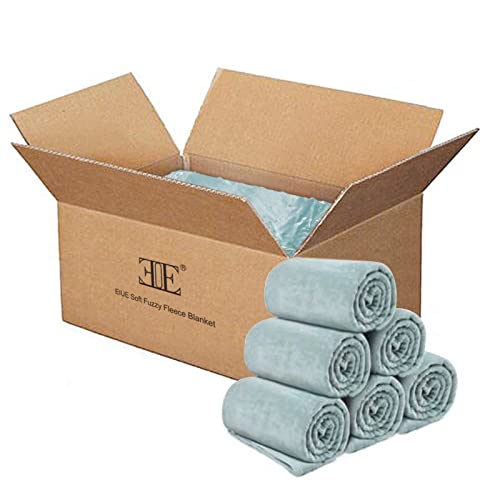 EIUE 15 Pack of Bulk Fleece Throw Blankets,Wholesale Ultra Soft Cozy Blanket for Home Decor,Wedding Favors and Charitable Donation