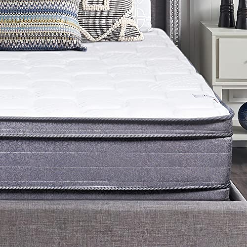 Greaton, 12-Inch Double Sided Foam Encased Double Pillow Top Medium Plush with Exceptional Back Support Mattress, Queen