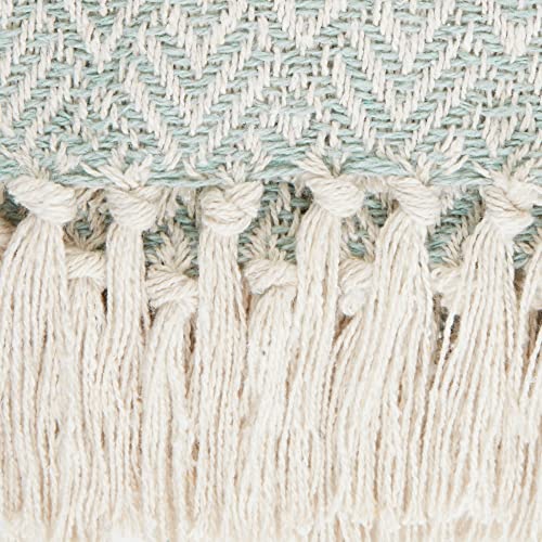 DII Diamond Throw Collection Cotton Woven, 50x60, Jadeite