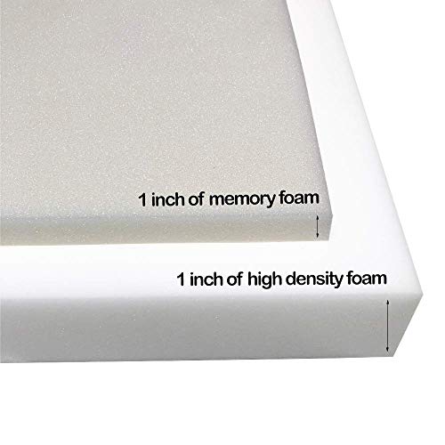 Foamma 2” x 36” x 84” Truck, Camper, RV Memory Foam Bunk Mattress Replacement, Made in USA, Comfortable, Travel Trailer, CertiPUR-US Certified, Cover Not Included