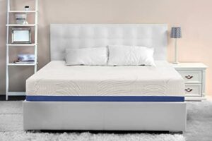 irvine home collection queen size 12-inch, gel memory foam mattress, medium firm feel, breathable, cool sleep and pressure relief, certipur-us certified, temperature balanced (1500)