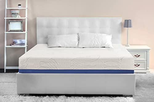 Irvine Home Collection Queen Size 12-Inch, Gel Memory Foam Mattress, Medium Firm Feel, Breathable, Cool Sleep and Pressure Relief, CertiPUR-US Certified, Temperature Balanced (1500)