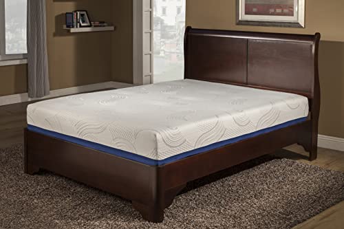 Irvine Home Collection Queen Size 12-Inch, Gel Memory Foam Mattress, Medium Firm Feel, Breathable, Cool Sleep and Pressure Relief, CertiPUR-US Certified, Temperature Balanced (1500)