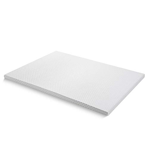 Malouf CARBONCOOL LT + OMNIPHASE Active Night Long—Phase Change Material Advanced Cooling Mattress Topper, Full, White