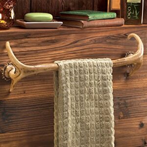 Deer Antler Hunting Lodge Cabin Rustic Decor Bathroom Bath Towel bar Rack Hook