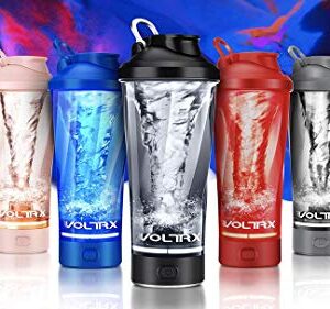 VOLTRX Premium Electric Protein Shaker Bottle, Made with Tritan - BPA Free - 24 oz Vortex Portable Mixer Cup/USB C Rechargeable Shaker Cups for Protein Shakes