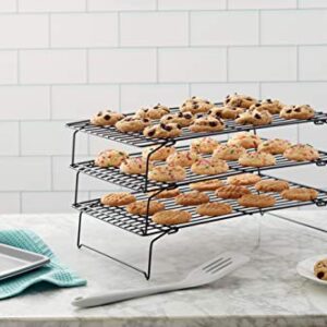 Wilton Excelle Elite 3-Tier Cooling Rack for Cookies, Cake and More, Black