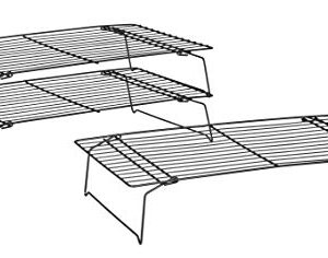 Wilton Excelle Elite 3-Tier Cooling Rack for Cookies, Cake and More, Black