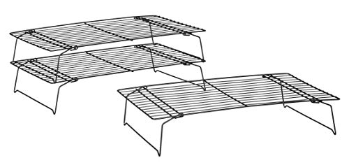 Wilton Excelle Elite 3-Tier Cooling Rack for Cookies, Cake and More, Black