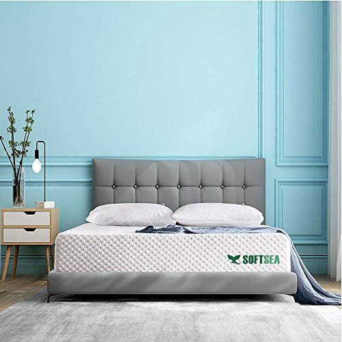 SOFTSEA 10 Inch Memory Foam Mattress, Cooling Gel Foam Mattresses in a Box, Memory Foam Mattress 10 inch Firm, Classic (King) 76x80x10 in