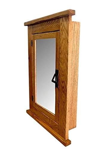 Solid Oak Mission Recessed Medicine Cabinet/Solid Wood & Handmade