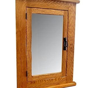 Solid Oak Mission Recessed Medicine Cabinet/Solid Wood & Handmade