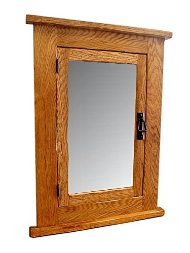 Solid Oak Mission Recessed Medicine Cabinet/Solid Wood & Handmade