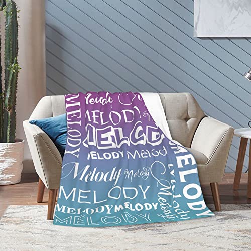 Eikione Personalized Name Blanket for Kids Adults Custom Blankets with Name for Girls Boys Gift Ideas for Birthday Wedding Christmas Valentines Day Children's Day, 50"x40"