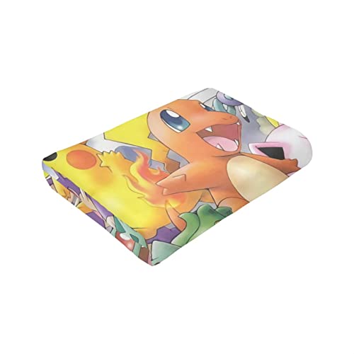 Throw Blanket Cartoon Blanket Flannel Soft Cozy Warm Lightweight Blanket for Home Bedding Living Room 60"X50"