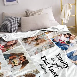 MeMoShe Personalized Mom Gifts from Daughter Son Custom Blanket with Photos Customized Picture Blankets for Women Thank You Gifts for Mom Grandma Mother in Law