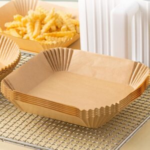 Air Fryer Disposable Paper Liner Square Parchment Paper 100 Pcs 7.9 Inch