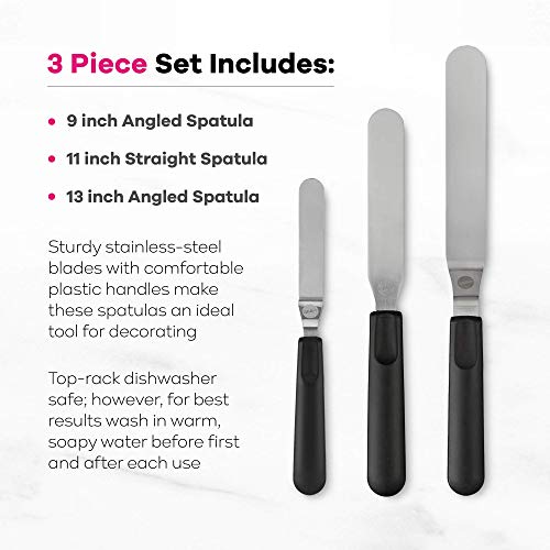 Wilton Cake Decorating Icing Spatula Set, 3-Piece