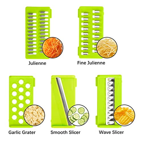 Vegetable Chopper, 13 in 1 Multifunctional Vegetable Chopper with 8 Blades for Onion Carrot, Veggie Chopper for Fruits and Vegetables Onion Chopper Food Chopper