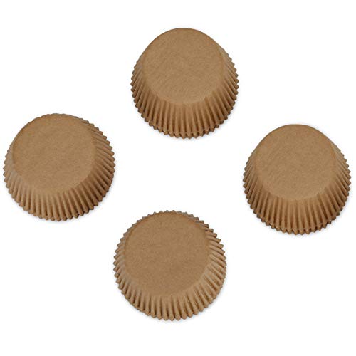 Gifbera Natural Cupcake Liners Standard Baking Cups 400-Count, Unbleached No Smell Paper