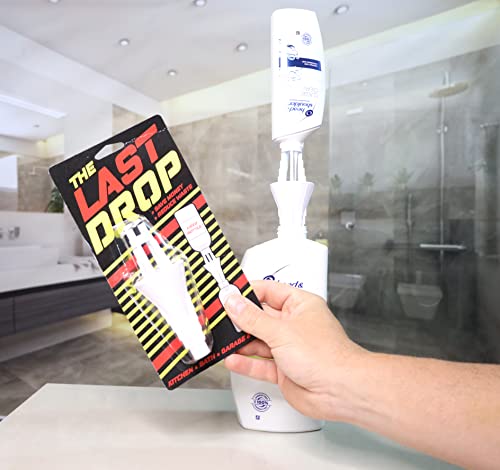 The Last Drop Universal Bottle Emptying Kit Transfer Connector for Soap, Lotion, Shampoo, Conditioner, and Kitchen Condiments, Mess Free Leak Proof Funnel Coupler, Fits All Sizes