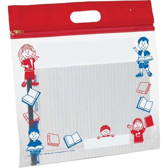 12 Extra Large Thick Plastic Press and Seal Storage Bags, Great for Individual Use in a Classroom