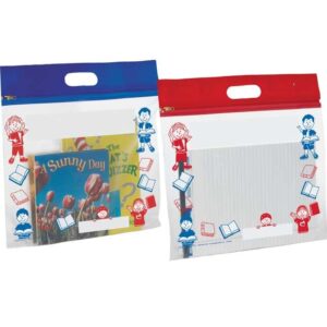 12 Extra Large Thick Plastic Press and Seal Storage Bags, Great for Individual Use in a Classroom