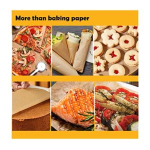 Parchment Paper Sheets, 9x13 In Non-Stick Precut Baking Parchment for Baking, Grilling, Air Fryer, Steaming, and More (Unbleached) - Quarter Sheet Size, Perfect for Bread, Cakes, Cookies, 120PCS