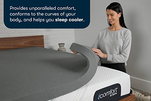 Serta Carbon Dream 3" Memory Foam Mattress Topper