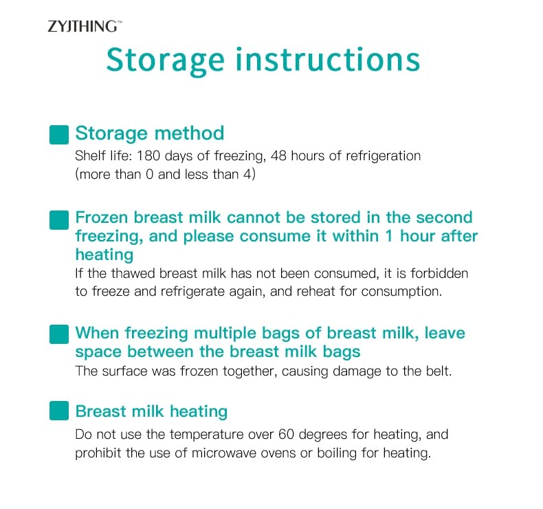 Breast Milk Storage Bags, 6.5-8 Ounces, Liquid Food Bags, Double-Layer self Sealing, Flat Storage, can Stand Upright After Filling.