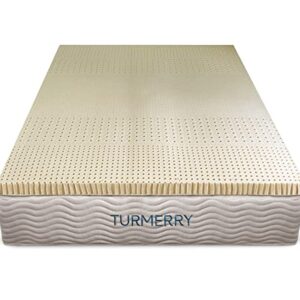 Latex Mattress Topper - 4 inch Organic Latex with Cover (Soft/Medium Flippable) (Twin)