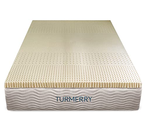 Latex Mattress Topper - 4 inch Organic Latex with Cover (Soft/Medium Flippable) (Twin)