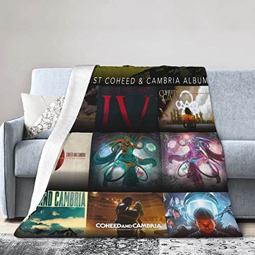 Progressive Rock Coheed Music and Band Cambria Blanket Fleece Flannel Throw Blankets Cool Bed Blanket Living Room Sofa 50"X40"