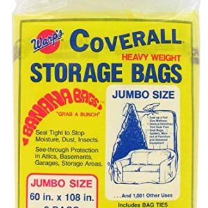 Warp Brothers CB-60 Banana Bags 6-Count Storage Bags, 60-Inch by 108-Inch (3-Pack)