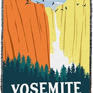 Pure Country Weavers Yosemite National Park Blanket - Gift Tapestry Throw Woven from Cotton - Made in The USA (72x54)