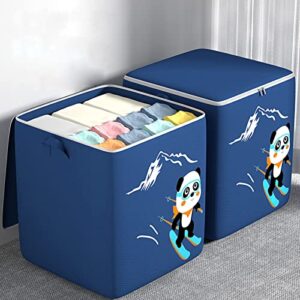 gecau modern portable clothes storage box - practical storage bag - clothes storage bag - wardrobe sorting storage box - suitable for clothes, bedding, blankets - 1pc/3pcs