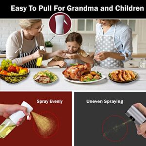 OnOnWare Oil Spray Bottle For Cooking 6.76 oz Cooking Oil Sprayer For Air Fryer | Glass Spray Bottles For Essential Oils | Cooking Oil Sprayer Salad Dressing Mister | Baking, Frying, BBQ