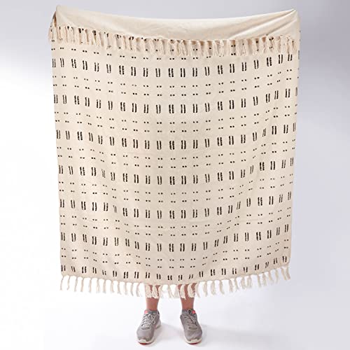 Primitives by Kathy Natural Boho Decorative Throw Blanket