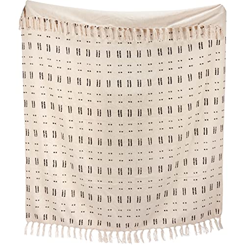 Primitives by Kathy Natural Boho Decorative Throw Blanket