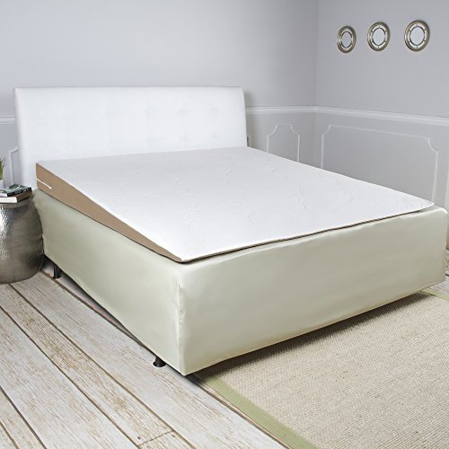 Avana Inclined Memory Foam Mattress Topper Wedge Pillow with Cooling Tencel Cover, King-Size