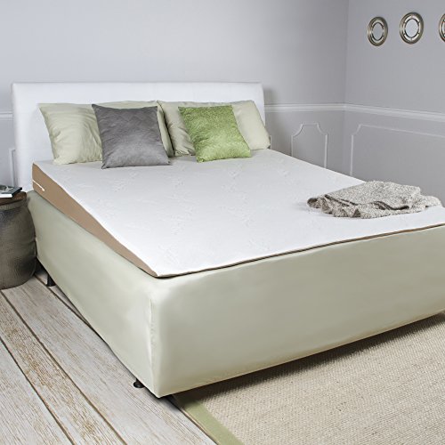 Avana Inclined Memory Foam Mattress Topper Wedge Pillow with Cooling Tencel Cover, King-Size