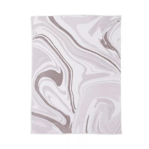 Barefoot Dreams CozyChic Marbled Blanket, Sand Multi, One Size