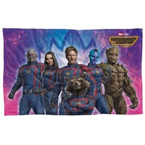 logovision guardians of the galaxy vol 3 blanket, 36"x58" guardians line up fleece blanket