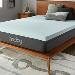 Bedsy Sleep 3" Gel Memory Foam Mattress Topper, Soft, Twin